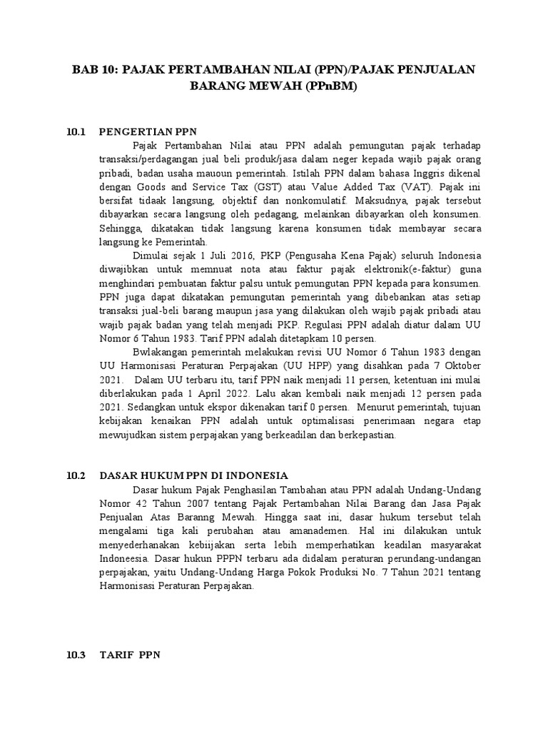 PPN Dan PPNBM | PDF