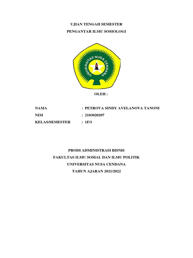 Uas Petrova Tanoni | PDF | Ilmu Sosial | Sains & Matematika