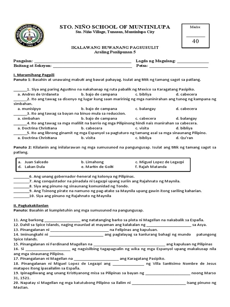 Araling Panlipunan 5 | PDF