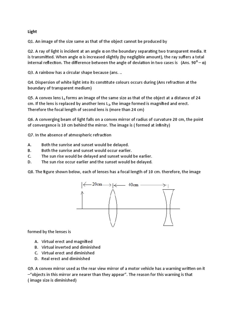 Light Nsejs | PDF | Optics | Electromagnetic Radiation