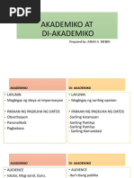 Akademiko Vs Di - Akademiko | PDF