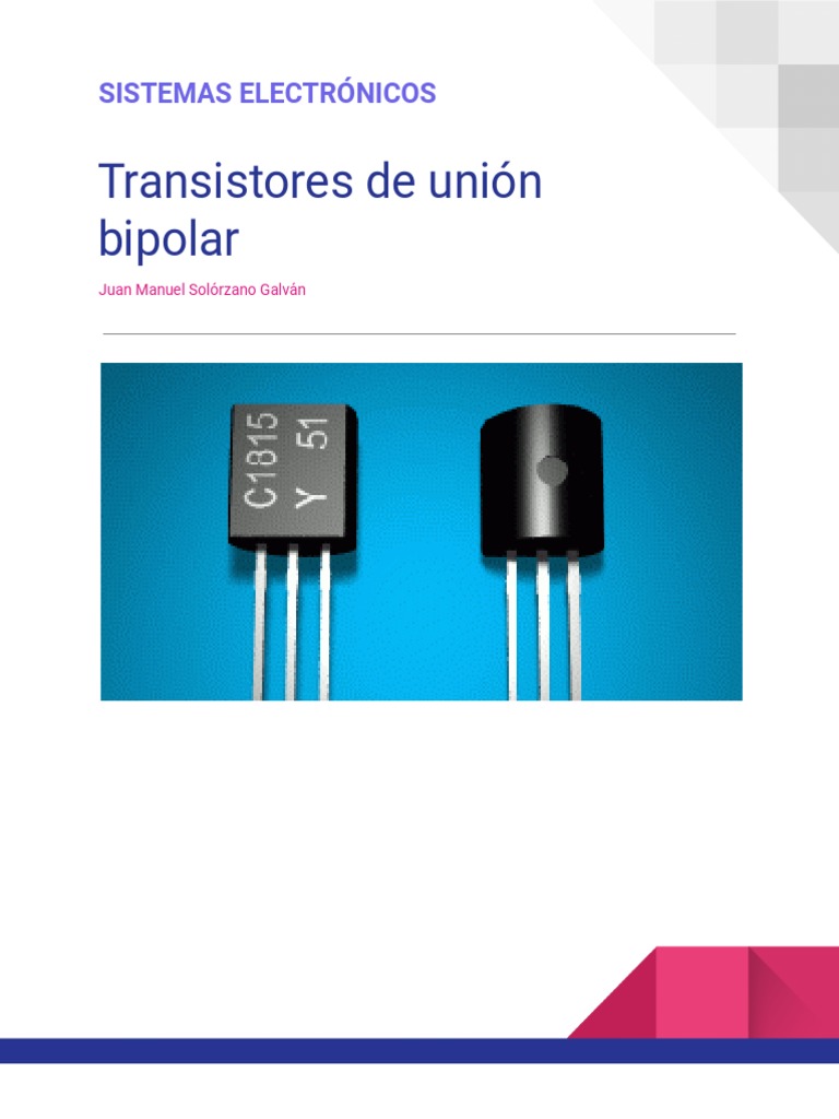 Transistores De Unión Bipolar Pdf Transistor Transistor De Unión