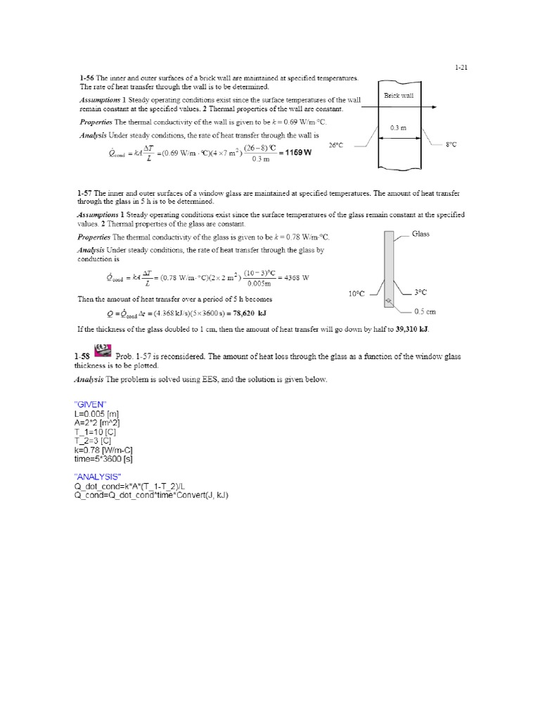Ejercicios Cengel | PDF