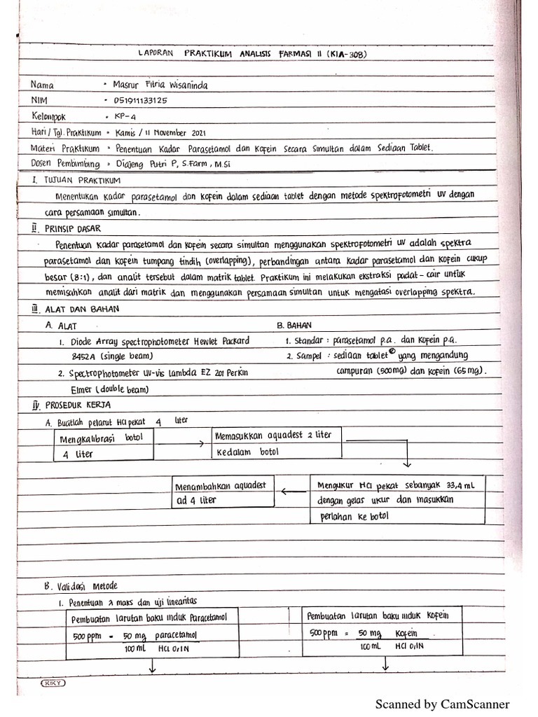 Masrur Fitria Wisaninda - 051911133125 - Laporan Spektro UV | PDF