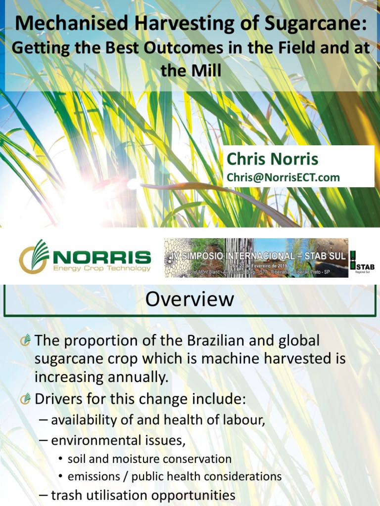 26 Agr Chris Norris | PDF | Sugarcane | Mechanization