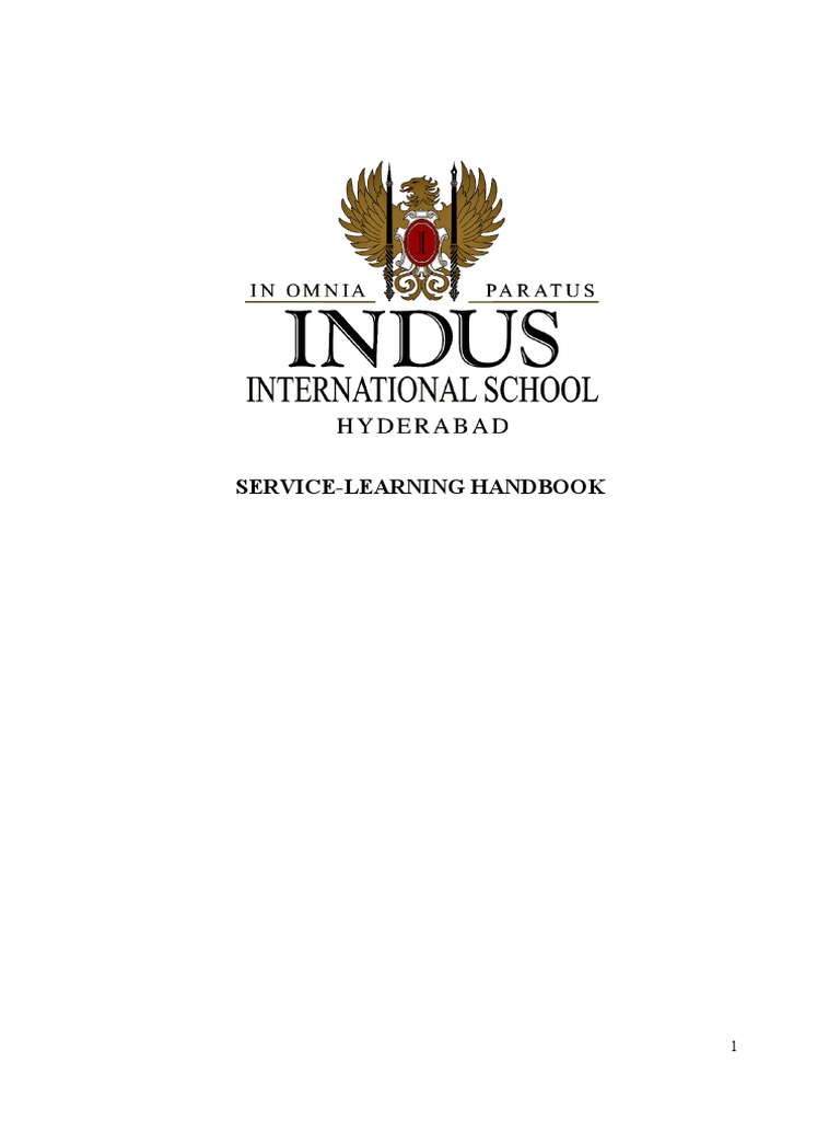 Service Learning Handbook | PDF | Service Learning | Learning