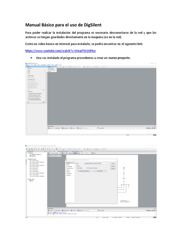 Manual Básico para El Uso de DigSilent - Rev02 | PDF | Transformador ...