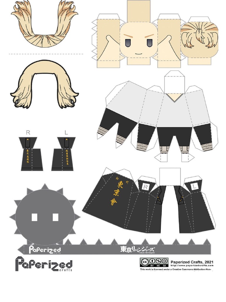 Tokyo Revengers - Mikey (Manjiro Sano) Papercraft | PDF