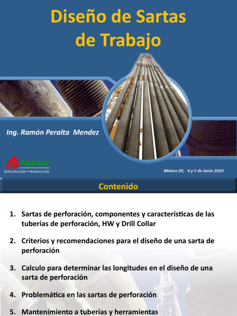 Diseño de Sartas v8.1 | PDF | Perforación | Tubería (transporte de fluidos)