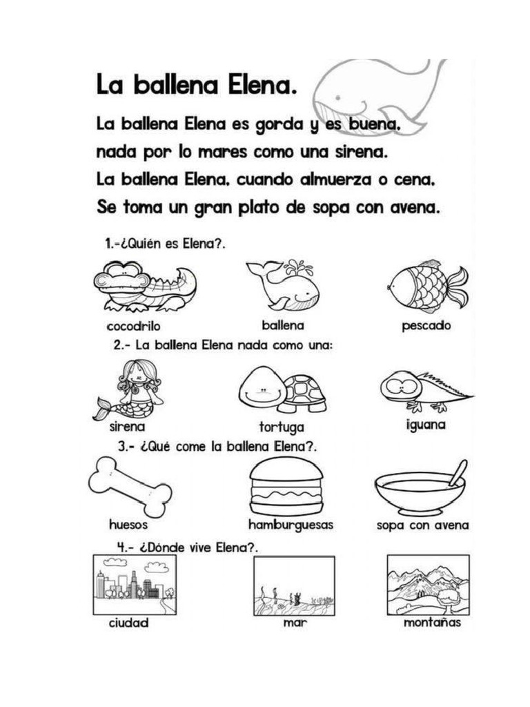 Comprension Lectora 1 Grado | PDF