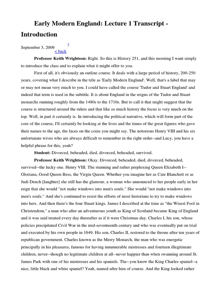 Keith Wrightson - Early Modern England | PDF | Peerages In The United ...