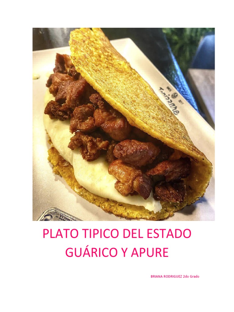 Plato Tipico Del Estado Guárico y Apure | PDF | Cocina, comidas y vino