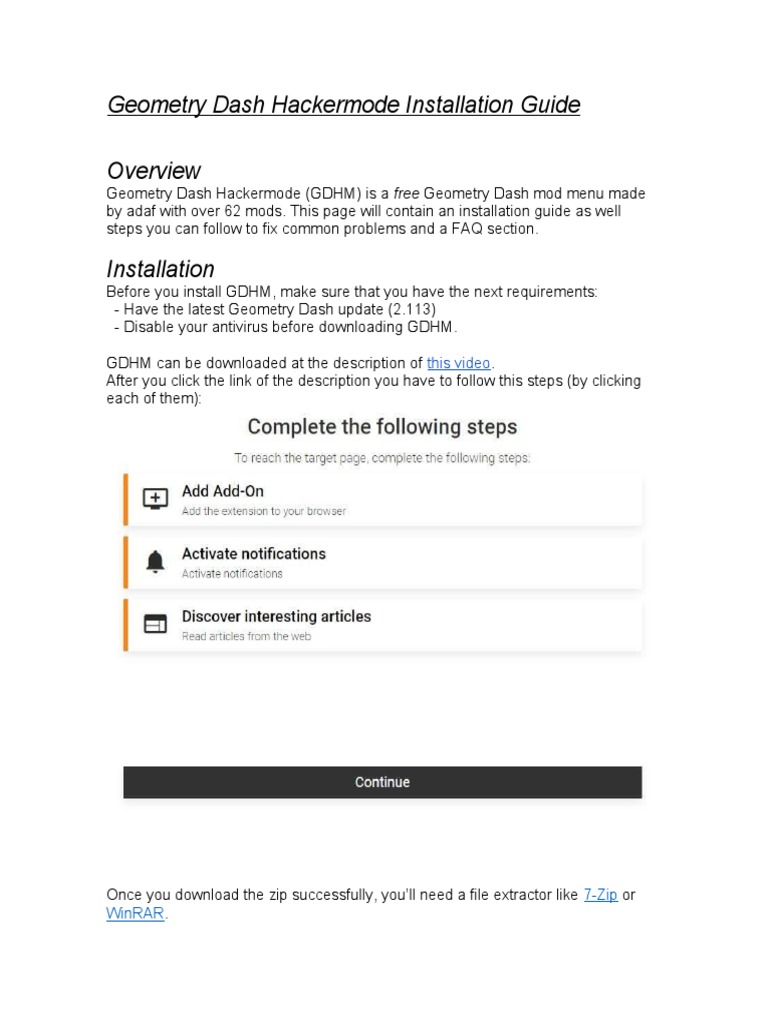 Geometry Dash Hackermode Guide | PDF | Computer Virus | Information Age