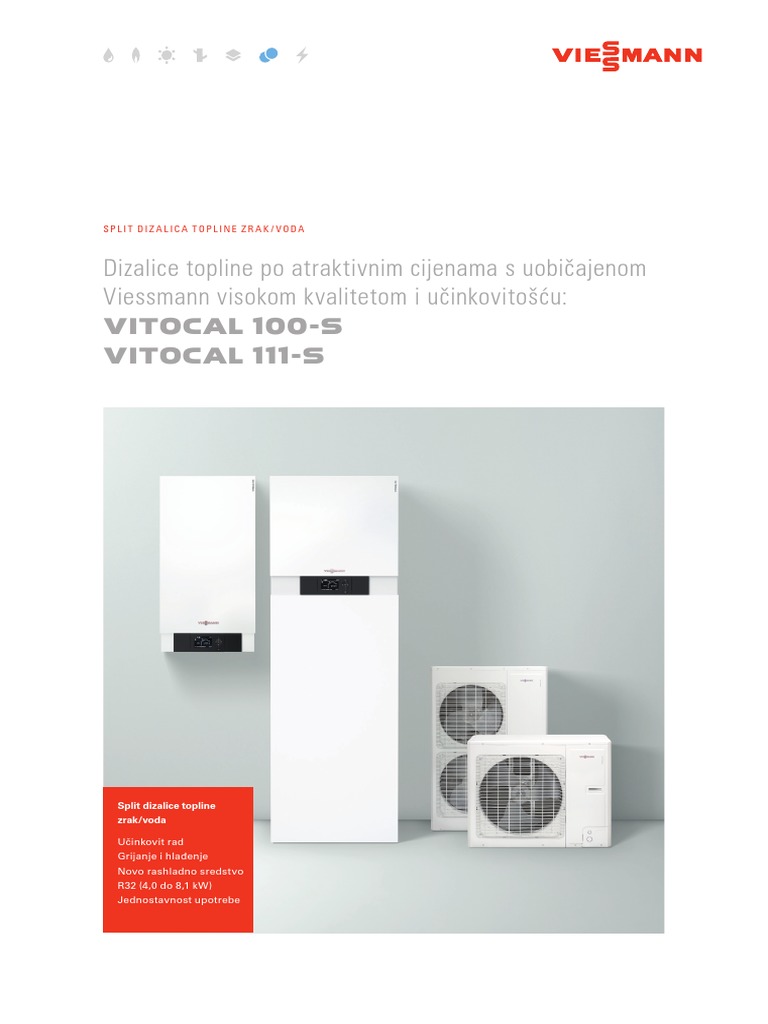 KP - Vitocal 100-S - 111-S 01-2020 - HR | PDF