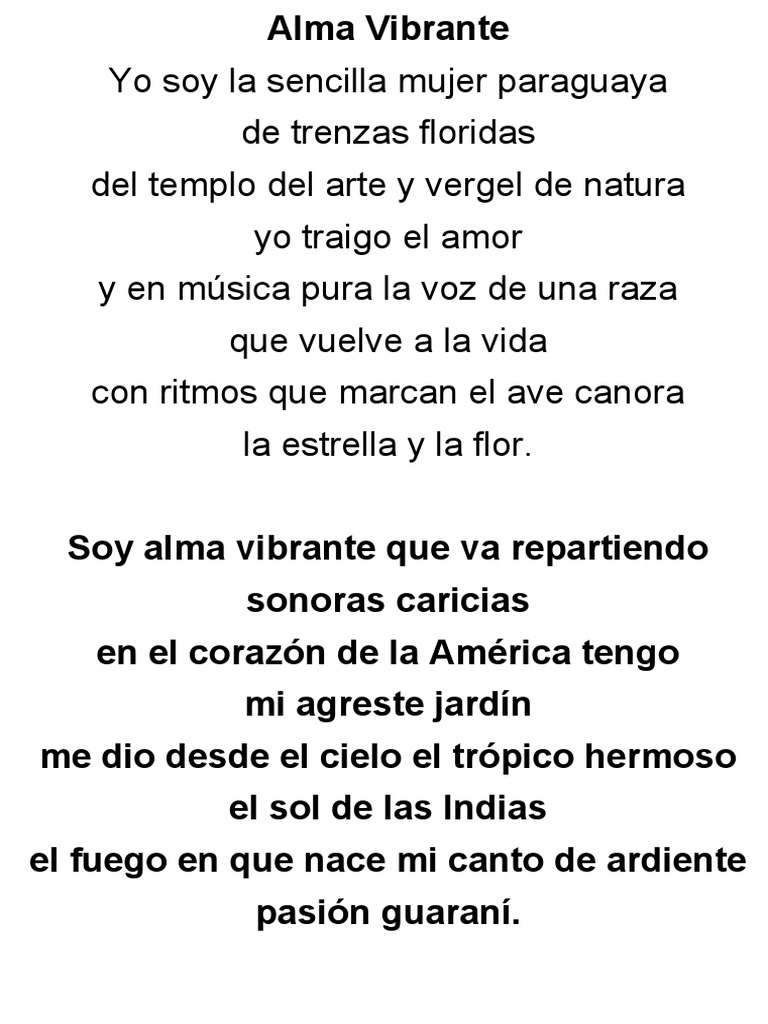Letras de Canciones en Guaraní | PDF