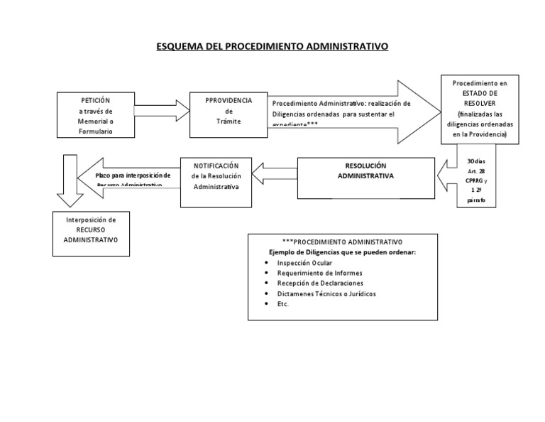 Esquema Del Procedimiento Administrativo | PDF