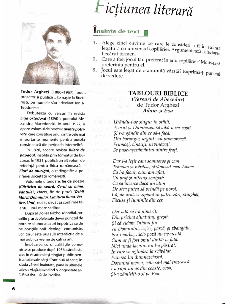 Tablouri Biblice, T. Arghezi | PDF