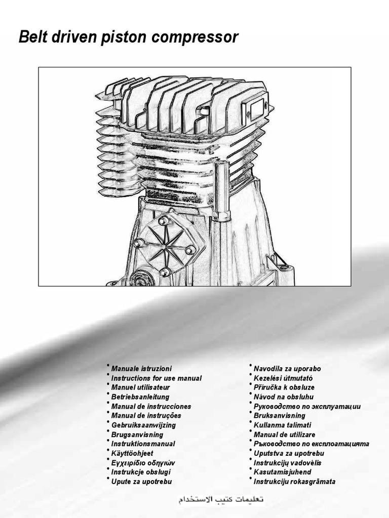 Manuale D'uso Compressore A Pistoni BALMA | PDF