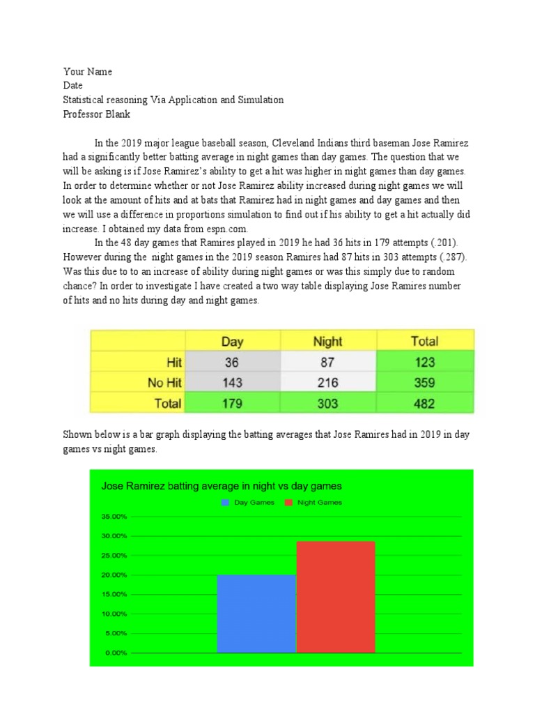 Lab Investigation Statistical Reasoning | PDF | Statistical Hypothesis ...