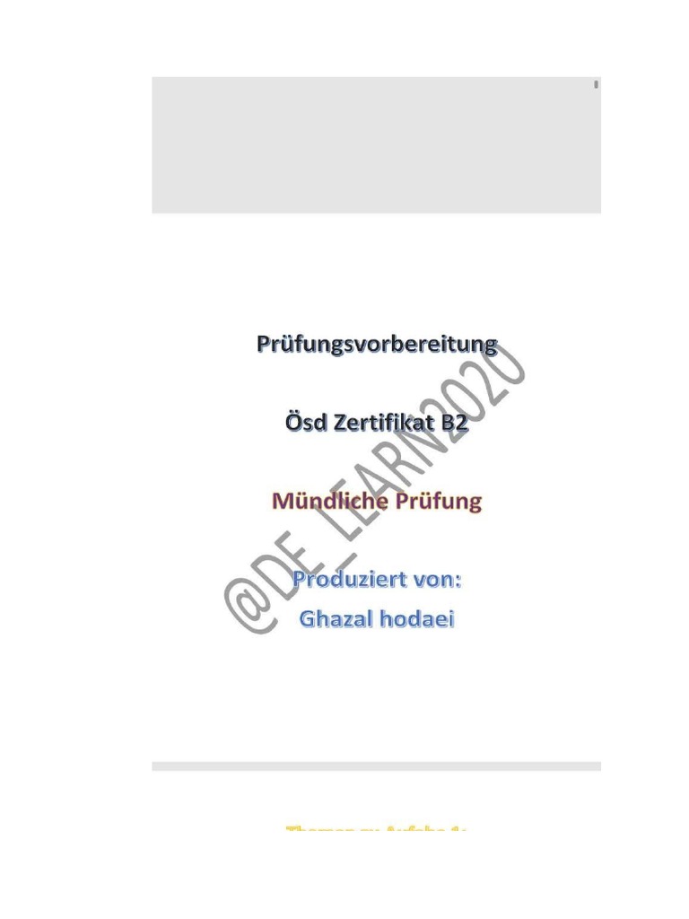 TEIL 1 b2 OSD MUNDLICHE | PDF