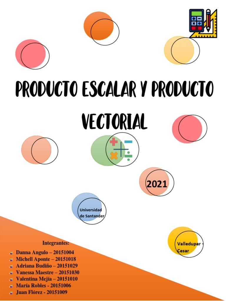 Producto Vectorial y Escalar: Guía Completa | PDF | Espacio vectorial ...