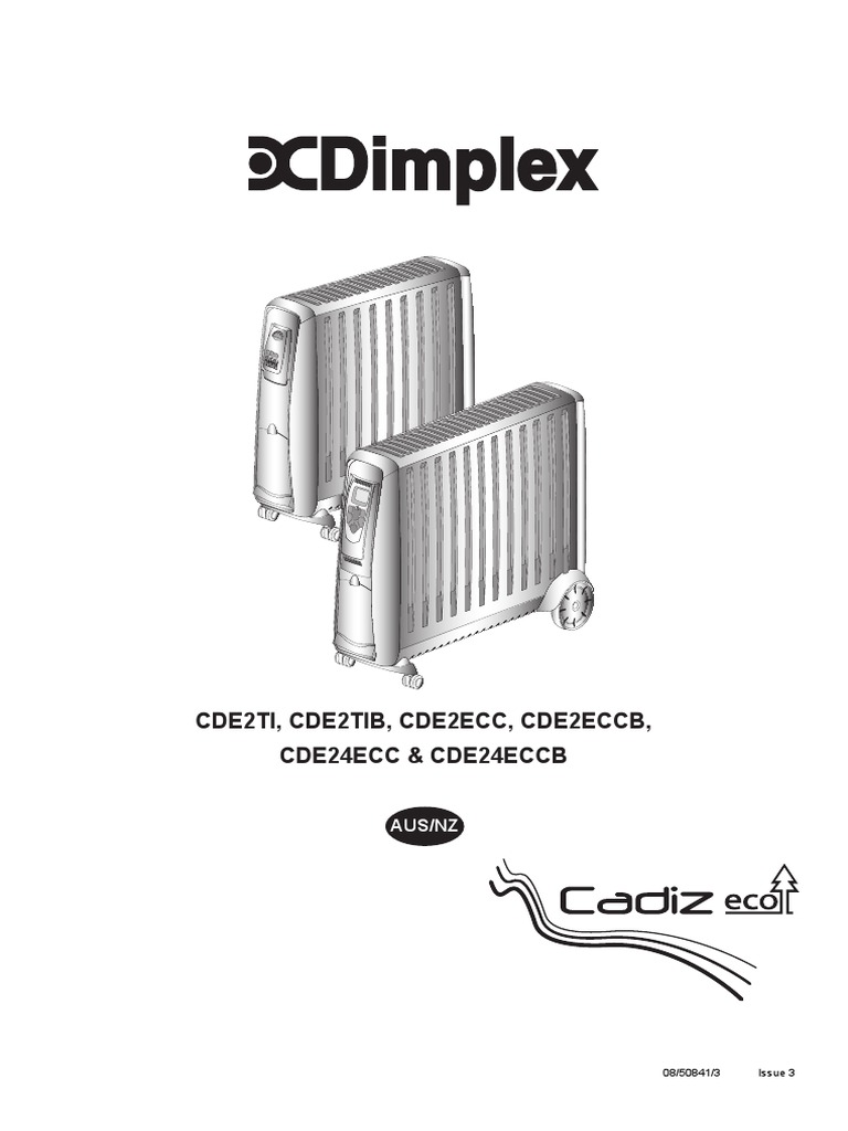 Dimplex Cadiz Eco UsMan (EN) | Download Free PDF | Thermostat ...