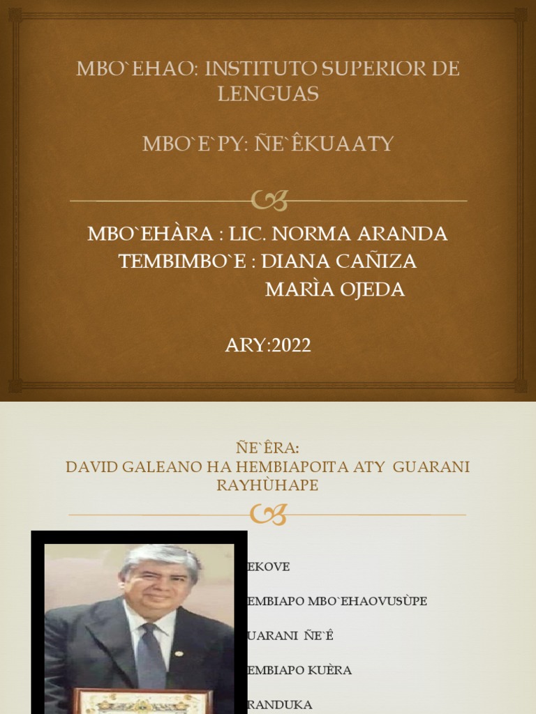 David Galeano Olivera | PDF
