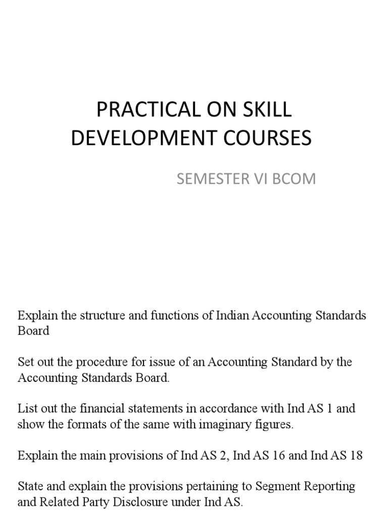 Practical On Skill Development Courses | PDF | Expense | Capital Gains Tax