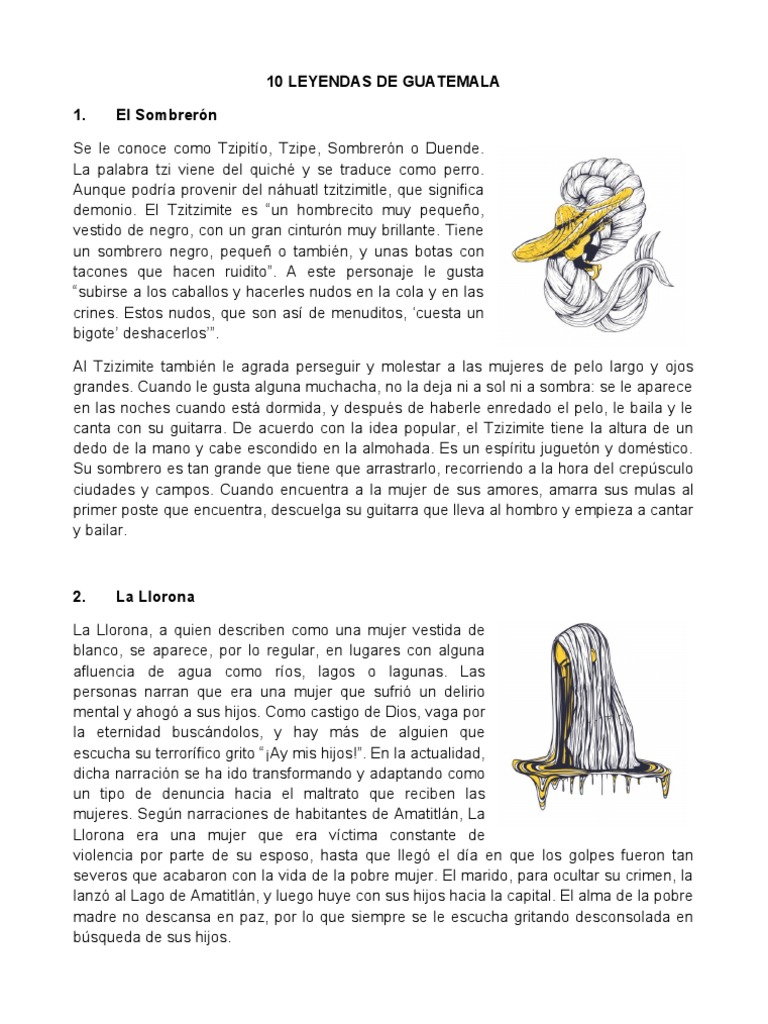 10 Leyendas de Guatemala | PDF