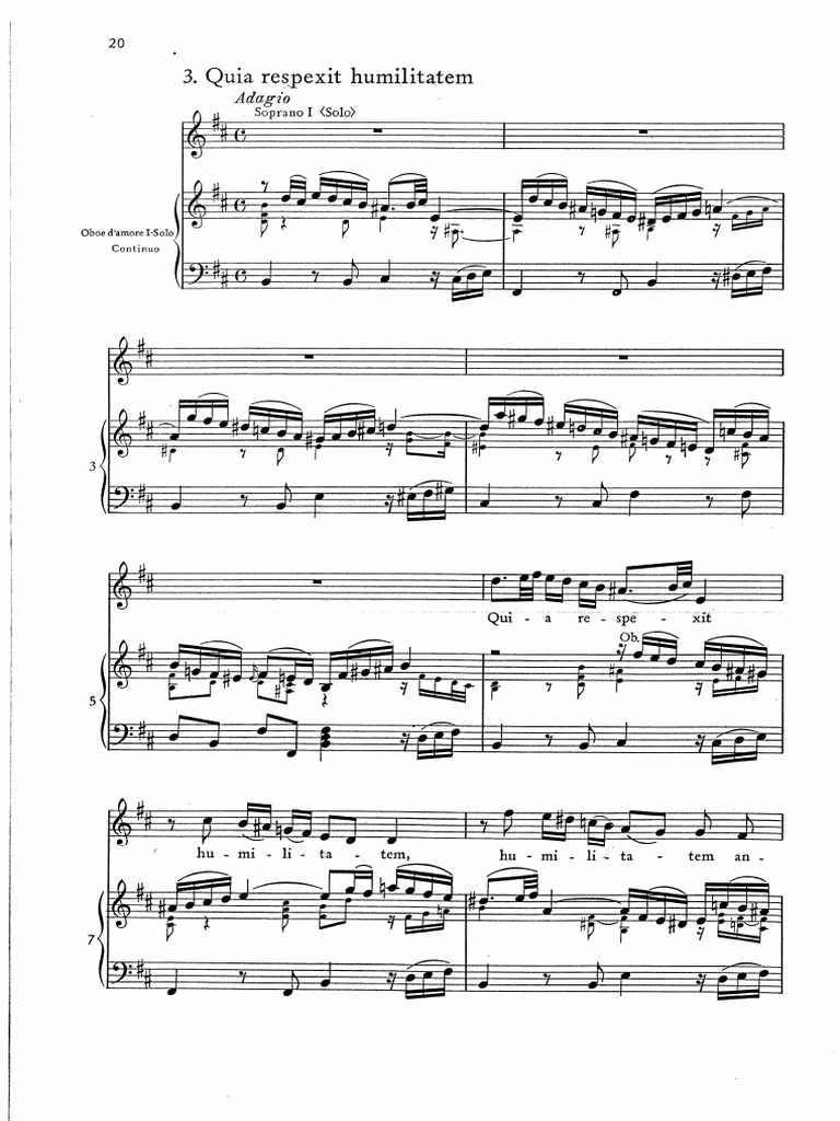 Quia Respexit Bach | PDF