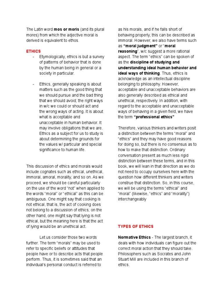 Ethics Rev | PDF | Morality | Objectivity (Philosophy)