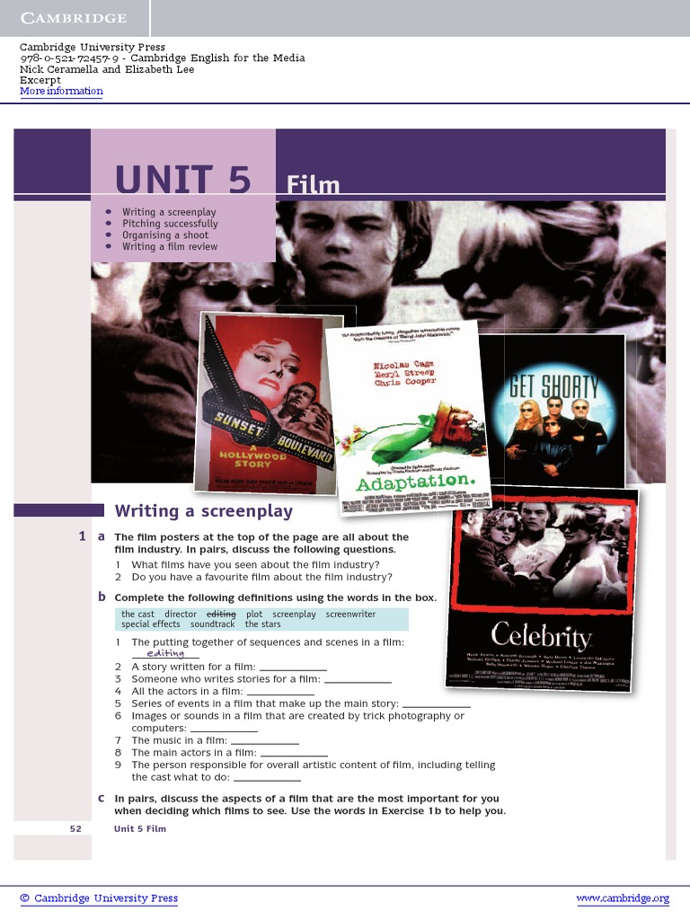 Cambridge English For The Media Intermediate Students Book With Audio ...