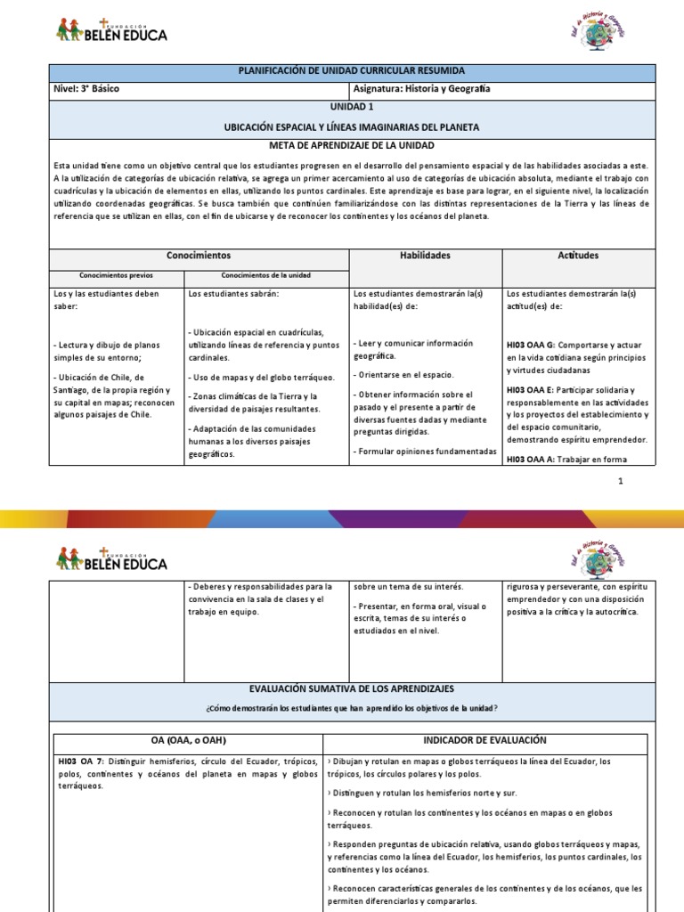 3ºunidad1 HGCS 2022 | PDF | Ecuador | Evaluación