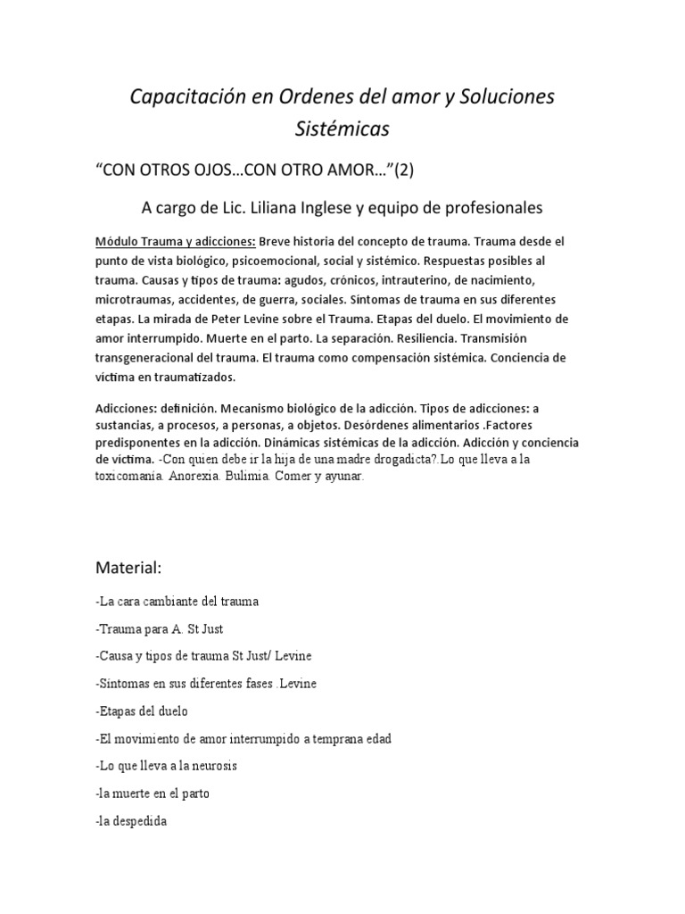 Escrito Sobre Trauma Ii | PDF | Despachador de drogas | Trauma psicólogico