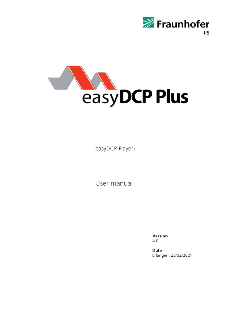 easyDCP Player User Manual | PDF | Display Resolution | Computing