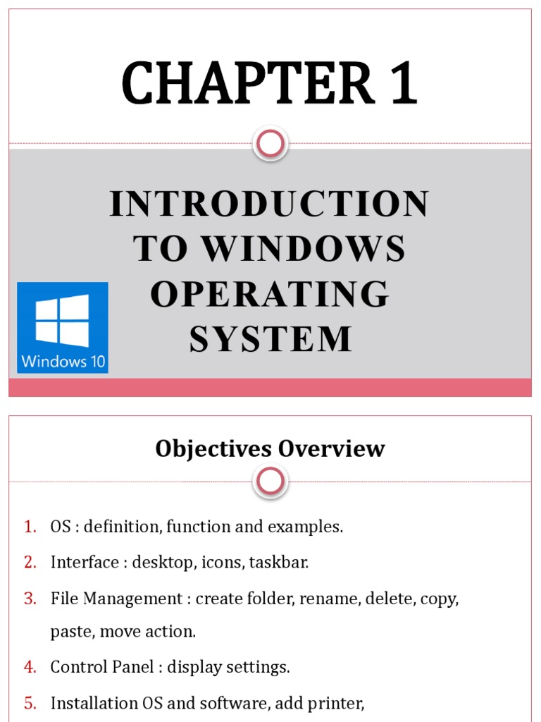 Chapter-1 Operating System - Eita | PDF | Operating System | Microsoft ...