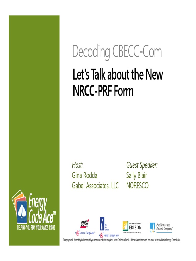 Energy Code Compliance Webinar | PDF | Lighting | Architectural Design