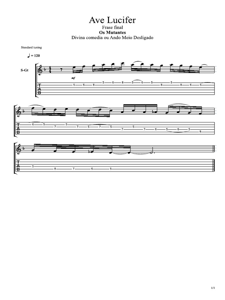 Ave Lucifer Frase Final | PDF