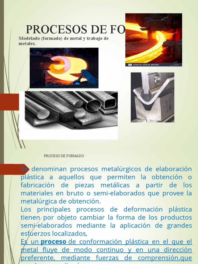 05 Procesos de Formado - 2021 | PDF | Forjar | Laminado (metalmecánica)