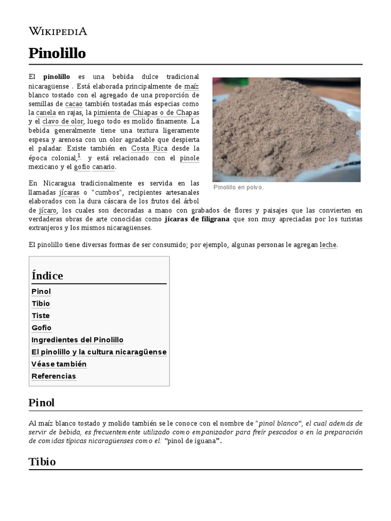 Pinolillo | Descargar gratis PDF | Cocina de las Americas | Cocina ...