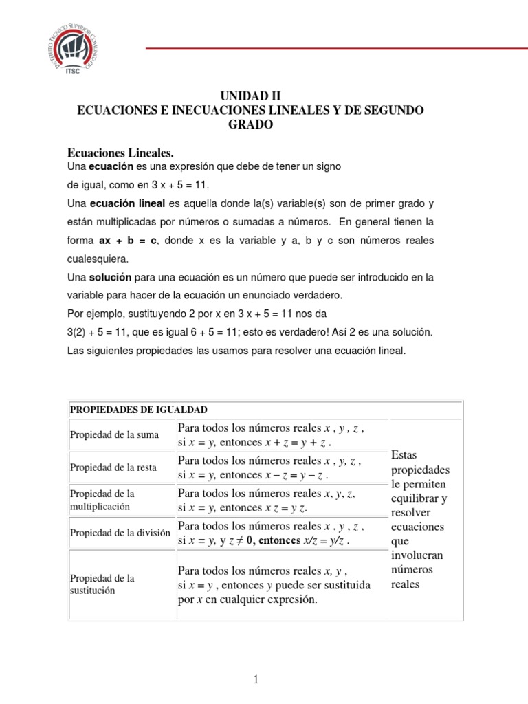 Semana 7 | PDF | Ecuaciones | Linealidad