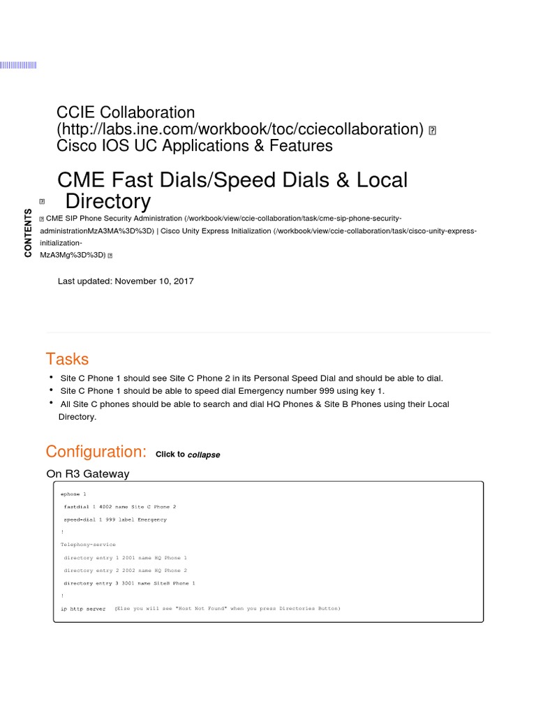 50-CME Fast Dials - Speed Dials & Local Directory | PDF
