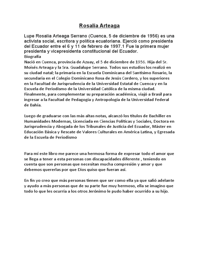 Rosalía Arteaga | PDF