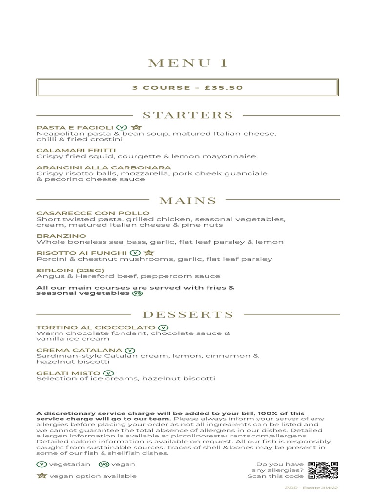 Menu 1: Starters | PDF | Food And Drink | Food Ingredients