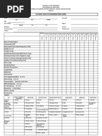 DepEd School Health Examination Card | PDF | Health Sciences | Diseases ...