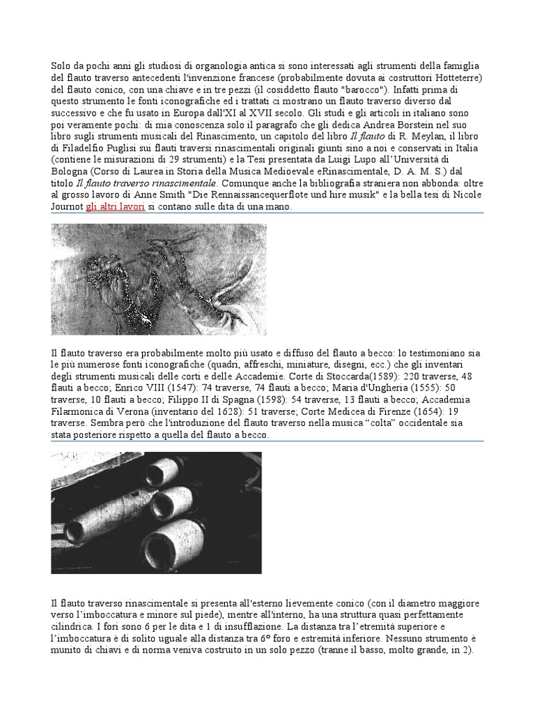 Flauto Rinascimentale | PDF