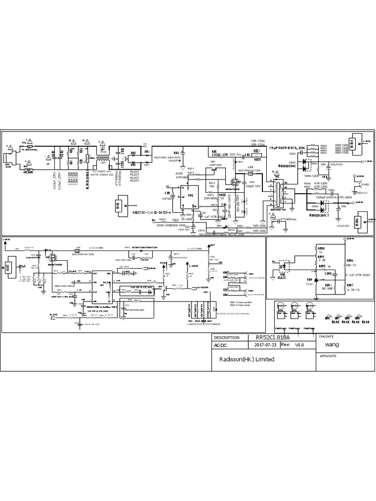 RR52CI 818A Schematic | PDF