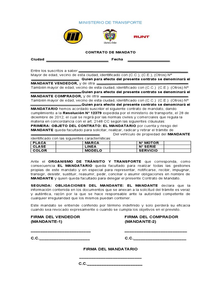 Poder Especial 3. Contrato de Mandato. | PDF | Justicia | Crimen y violencia