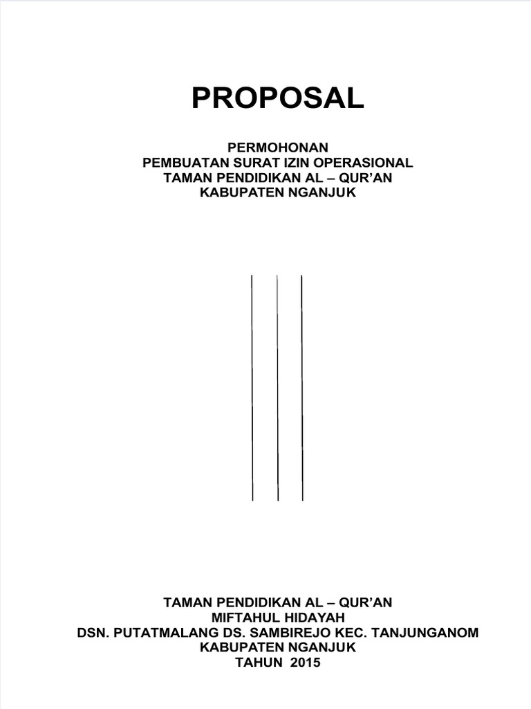 Izin Proposal TPQ | PDF