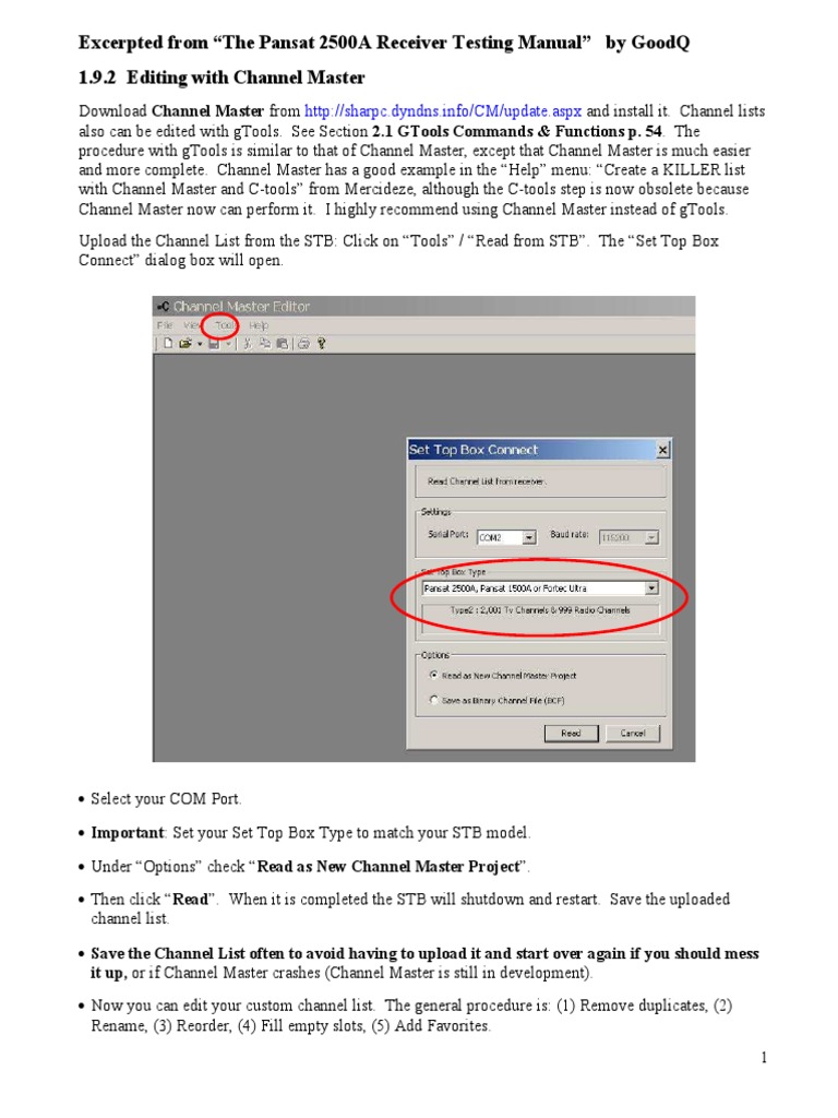 Channel Master Instructions | PDF | Set Top Box | Information And ...